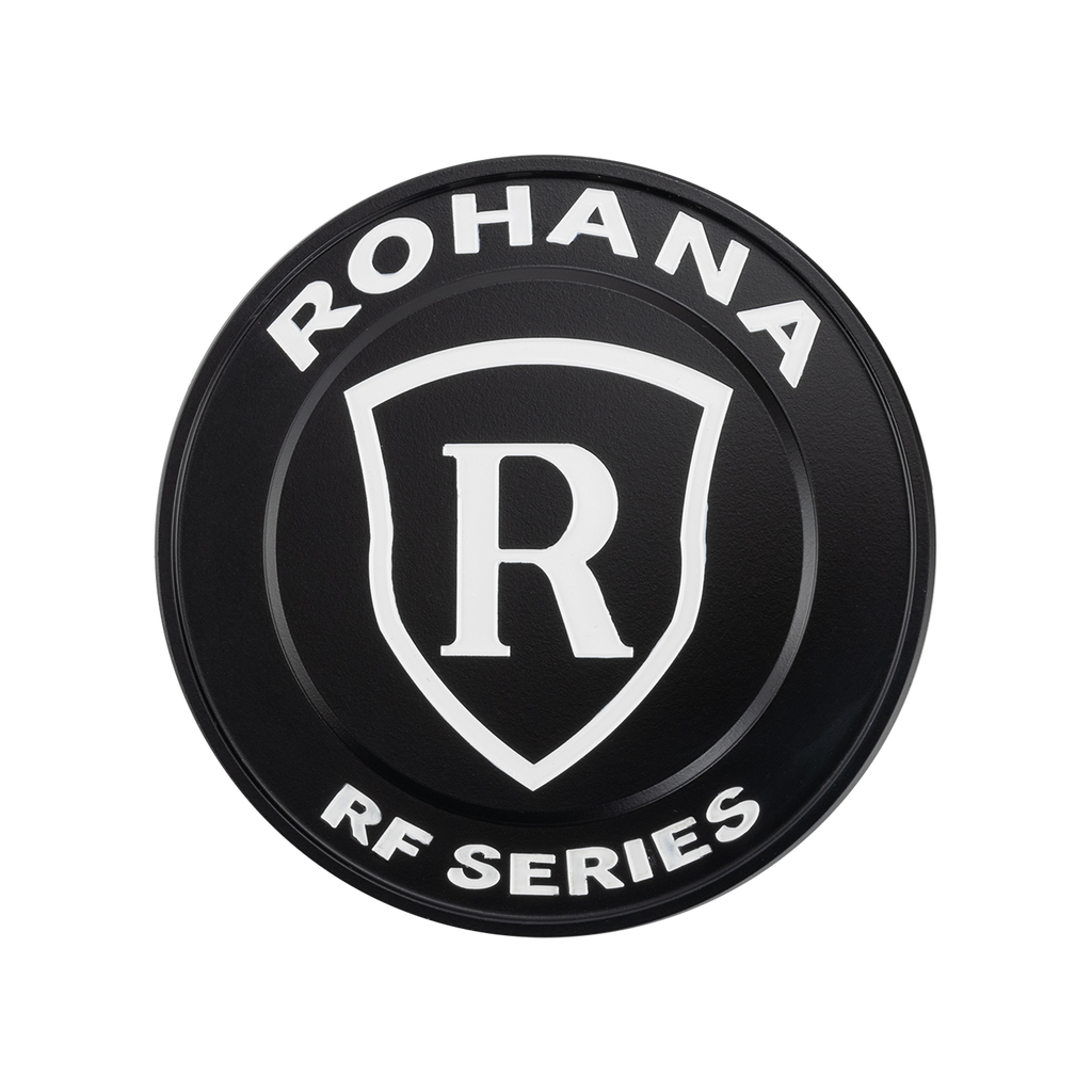 RF Center Cap - Matte Black / White